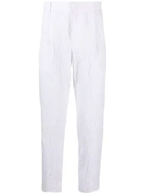 Emporio Armani Cotton Chino Trousers - White