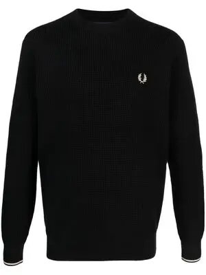 Fred Perry Ribbed Sweaters For Men