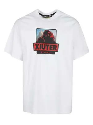 IUTER Printed Cotton T Shirt - White