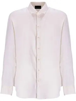 Emporio Armani Linen Shirt - White