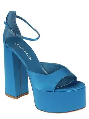 LELLA BALDI Heel Sandals - Blue