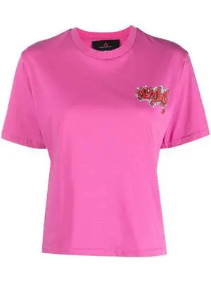 Peuterey Logo Cotton T-shirt - Pink