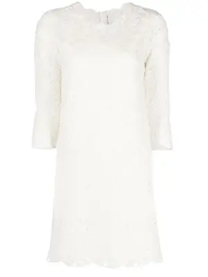 Ermanno Scervino Guipure Lace Mini Dress