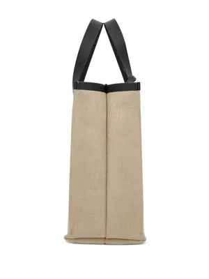 FERRAGAMO Logo Canvas Tote - Beige