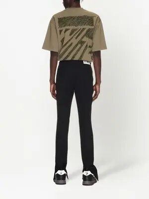 Off-White Wool Skinny Trousers