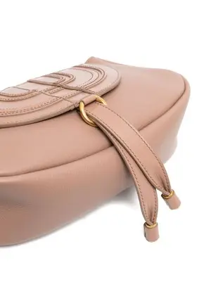 Chloé Marcie Leather Shoulder Bag - Pink