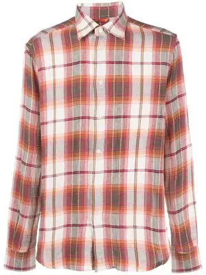 BARENA VENEZIA Check Print Cotton Blend Shirt