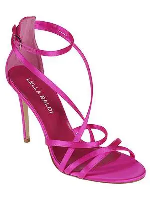 LELLA BALDI Strappy Satin Sandals