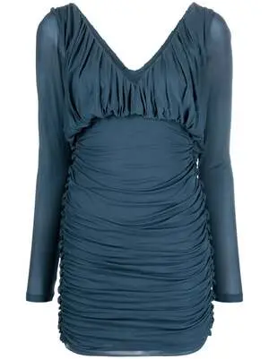 Saint Laurent Draped Mini Dress