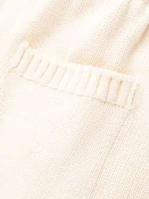 Off-White Cotton Sweatpants - Beige