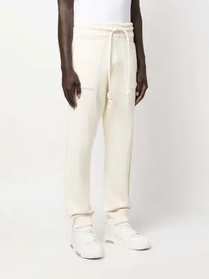 Off-White Cotton Sweatpants - Beige