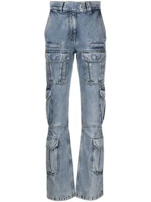 Givenchy Cargo Denim Jeans - Clear Blue