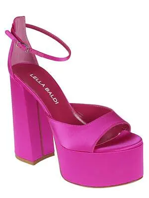 LELLA BALDI Heel Sandals - Fuchsia