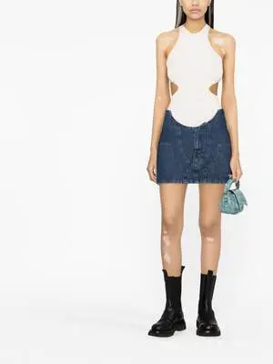 Off-White Denim Mini Skirt