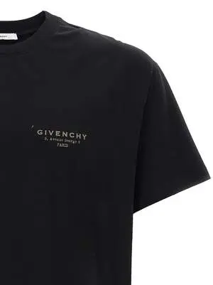 Givenchy Logo Print T Shirt - Black
