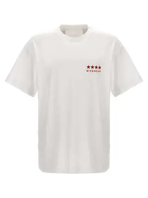 Givenchy Logo Print T Shirt White