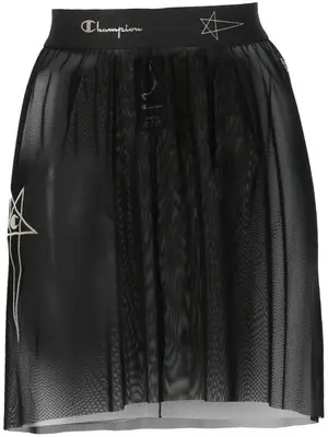 RICK OWENS X CHAMPIONS Rick Owens X Champion Logo Skirt