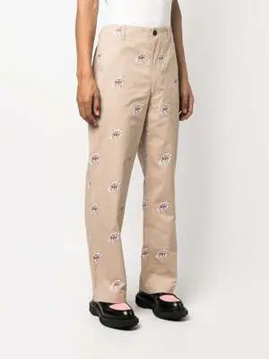 Junya Watanabe Graphic-print Cotton Trousers