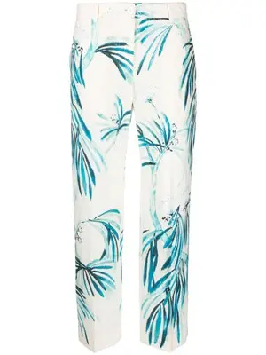 F.R.S FOR RESTLESS SLEEPERS Wide-leg Printed Trousers