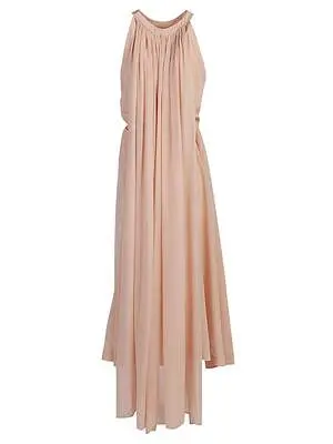 CRIDA MILANO Silk Midi Dress - Pink