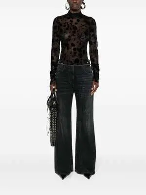 Givenchy Wide Leg Denim Jeans