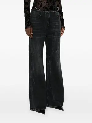 Givenchy Wide Leg Denim Jeans