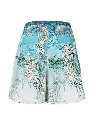 F.R.S FOR RESTLESS SLEEPERS Printed Cotton Shorts - Clear Blue