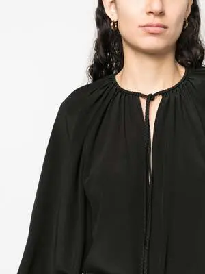 PHAEONIA Anita Long Sleeve Blouse - Black