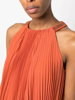 Max Mara Pleated Midi Dress