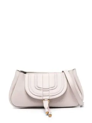 Chloé Marcie Leather Clutch - Grey