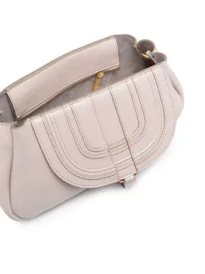 Chloé Marcie Leather Clutch - Grey