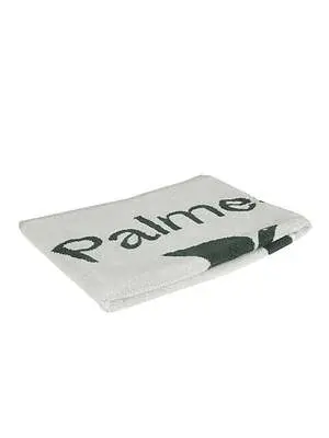 PALMES Logo Organic Cotton Towel - White