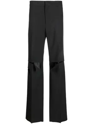 Givenchy Ripped Wide Leg Trousers