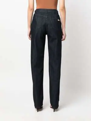 Michael Kors Straight-leg Chain-detail Jeans