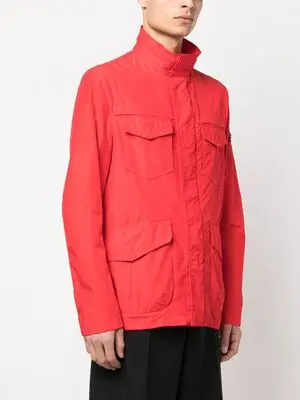 Peuterey Flap-pocket Cotton-blend Jacket - Orange
