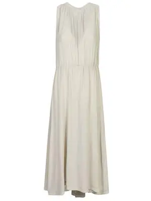 CRIDA MILANO Silk Midi Dress - Grey