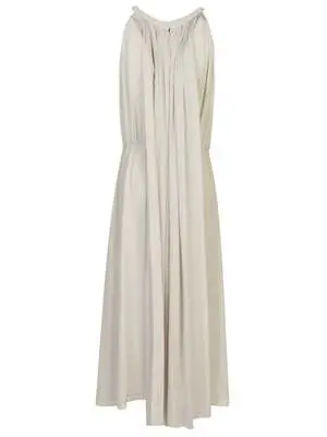 CRIDA MILANO Silk Midi Dress - Grey