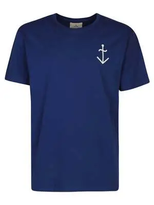 LA PAZ Logo Organic Cotton T Shirt - Blue
