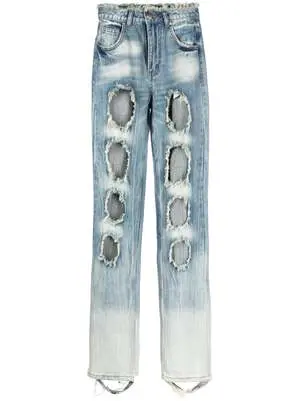 RUI Cut-out Detail Straight-leg Jeans