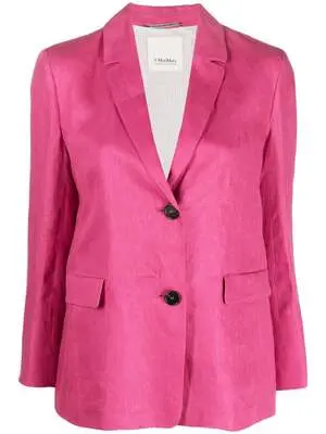Max Mara Single-breasted Linen Blazer