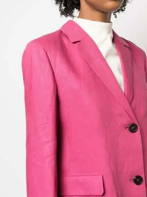 Max Mara Single-breasted Linen Blazer