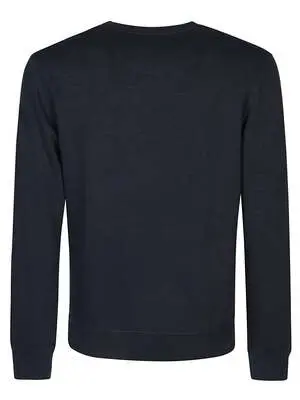 ORIGINAL VINTAGE Cotton Blend Linen Sweatshirt - Blue
