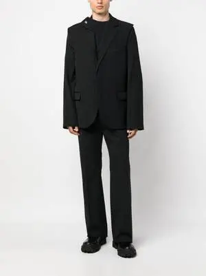 BOTTER Wool Single Breasted Blazer - Black