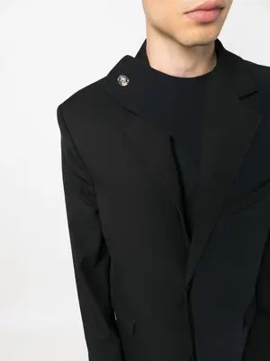 BOTTER Wool Single Breasted Blazer - Black