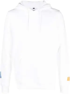 ENCRE' Graphic-print Long-sleeved Hoodie - White