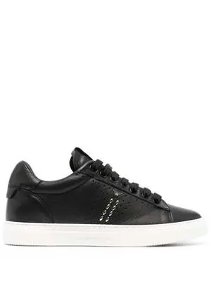 E 'CLAT Emporio Armani Logo Leather Sneakers