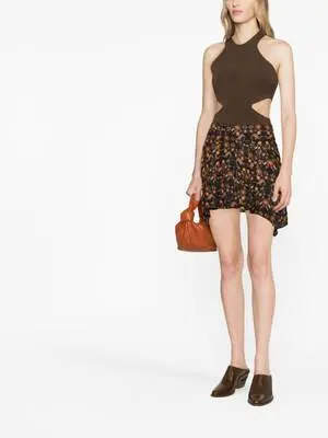 Isabel Marant Étoile Perinne Printed Mini Skirt - Black