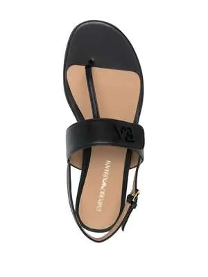 E 'CLAT Emporio Armani Leather Thong Sandals