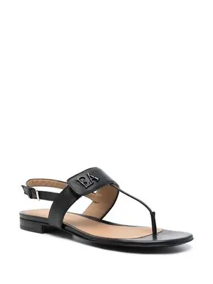 E 'CLAT Emporio Armani Leather Thong Sandals