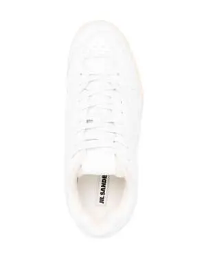 JIL SANDER Leather Low-top Sneakers - White